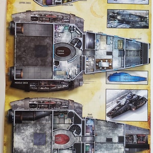 Grendel Free Trader: Starship Poster Map. Deckplans for Starfinder, the ...