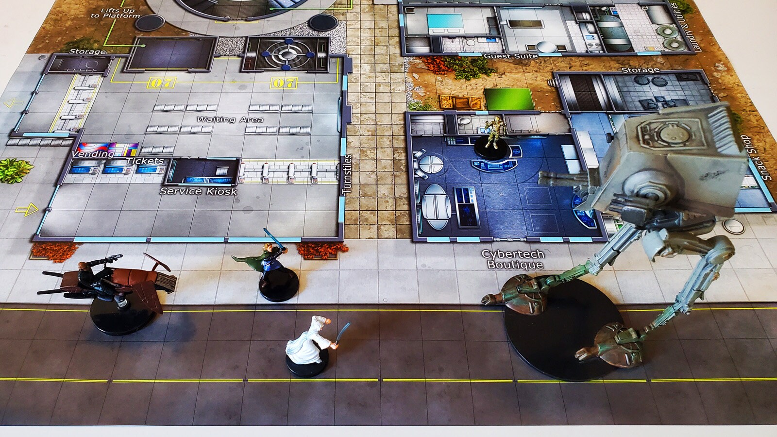 L7 Bar & Grill: Sci-fi Setting Poster Map for Starfinder Star - Etsy