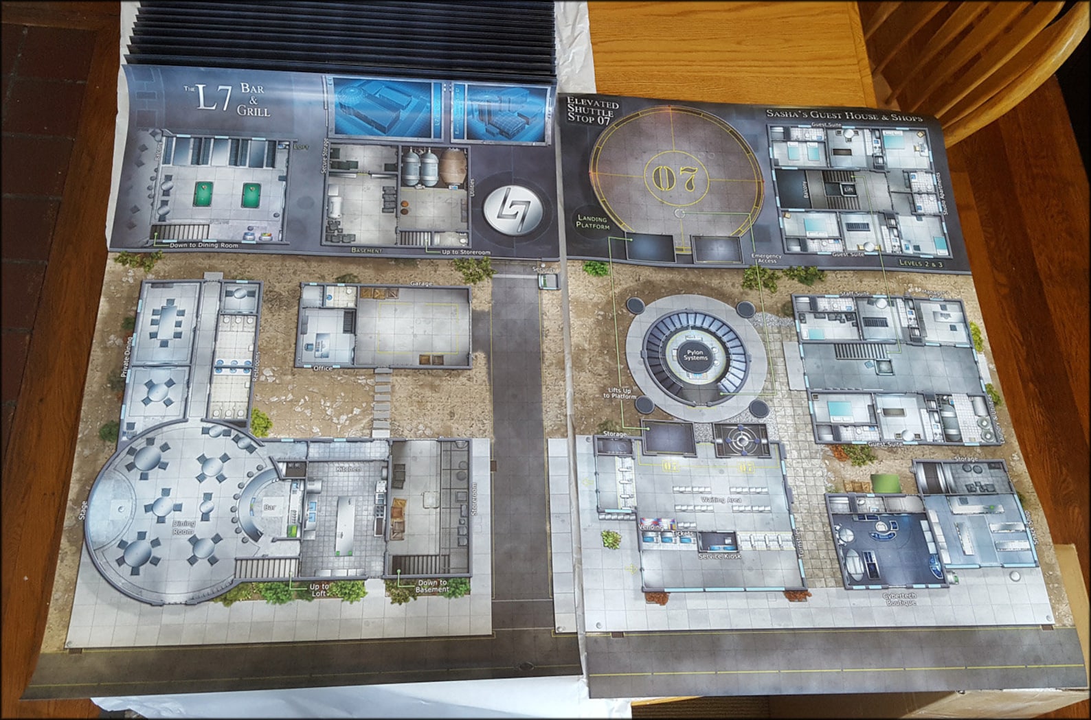 L7 Bar & Grill: Sci-fi Setting Poster Map for Starfinder Star - Etsy