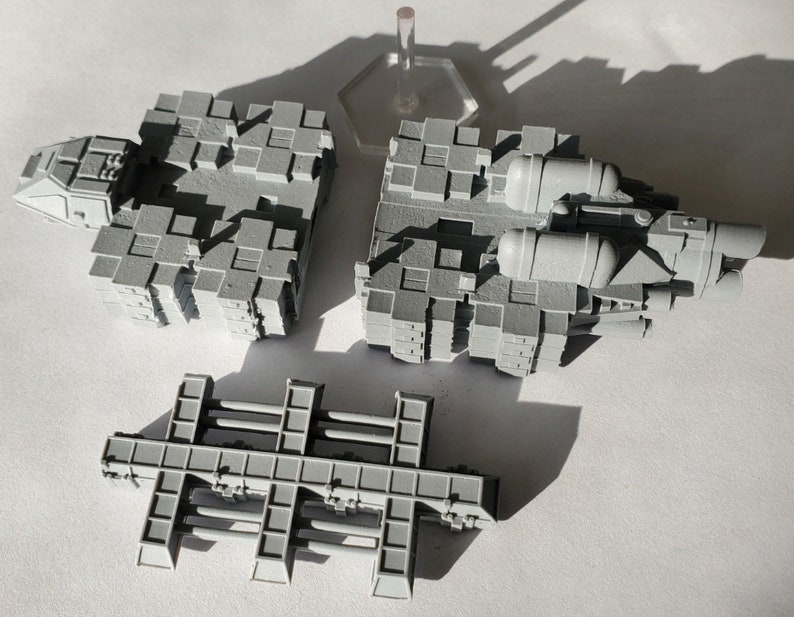 NERO Cargo Ship: Starship Miniature for Starfinder A - Etsy