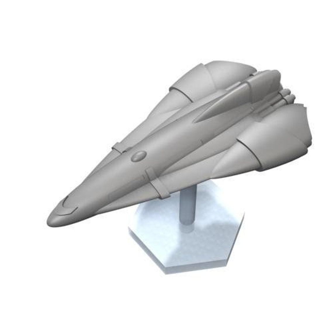 Yoshida Stealth Ship: Starship Miniature for Starfinder A | Etsy