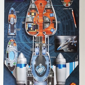 Kintaro Racing Yacht: Starship Poster Map. Deckplans for Starfinder ...