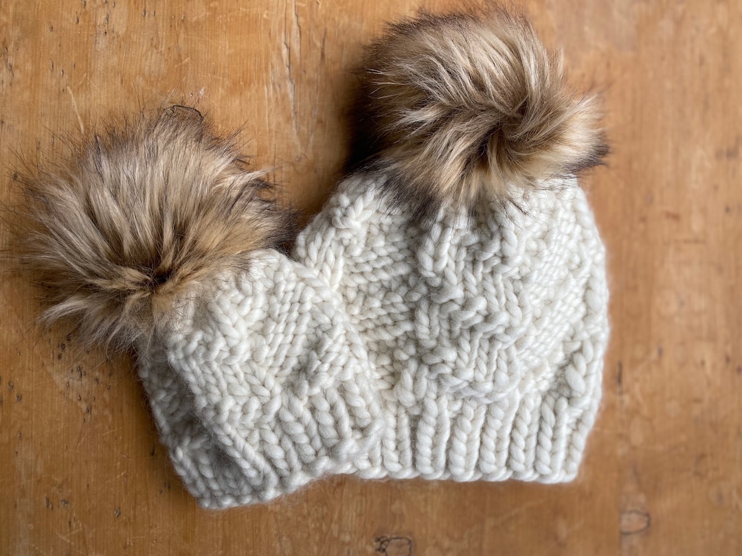 Mummy and Me Hats//100% Peruvian Wool White Handmade - Etsy