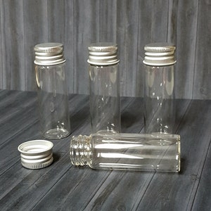 Small Apothecary Glass Tube Container With Screw Top 15ml Glass Jar ...