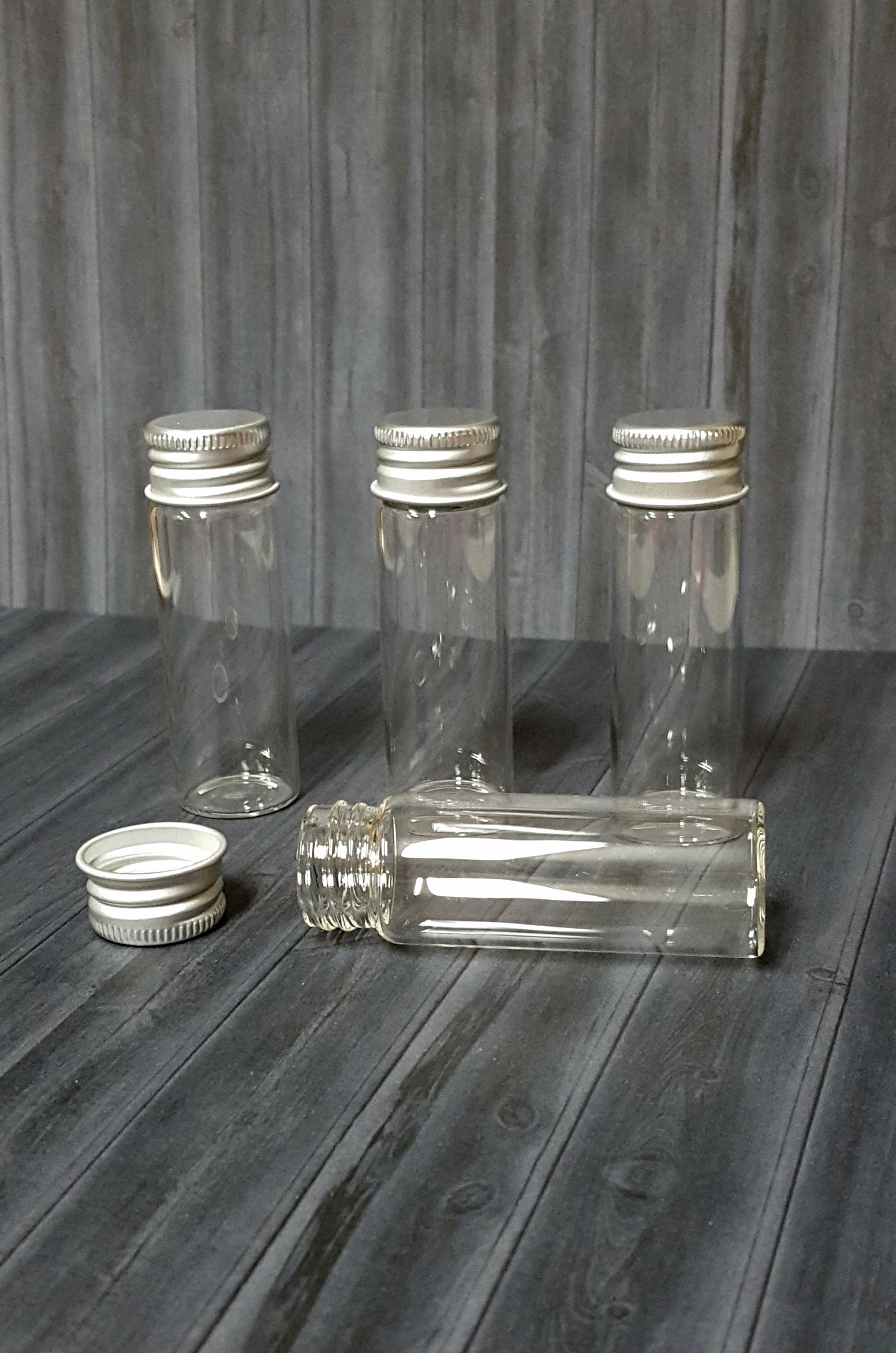 Small Apothecary Glass Tube Container With Screw Top 15ml - Etsy UK