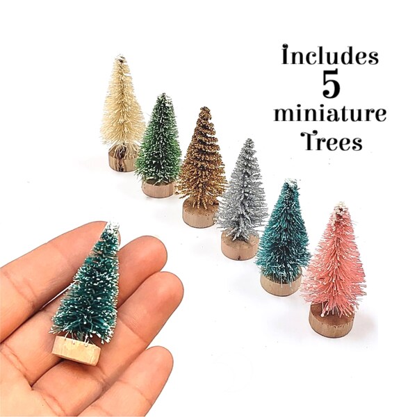 Rainbow Bottle Brush Trees - Etsy