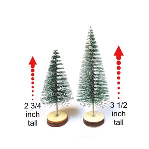 Miniature Pine Trees With Wood Stand, Model Making Bottle Brush Mini ...