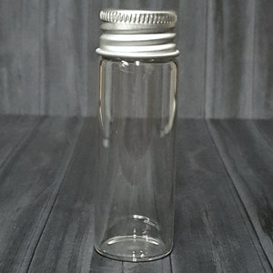 Small Apothecary Glass Tube Container With Screw Top 15ml Glass Jar ...