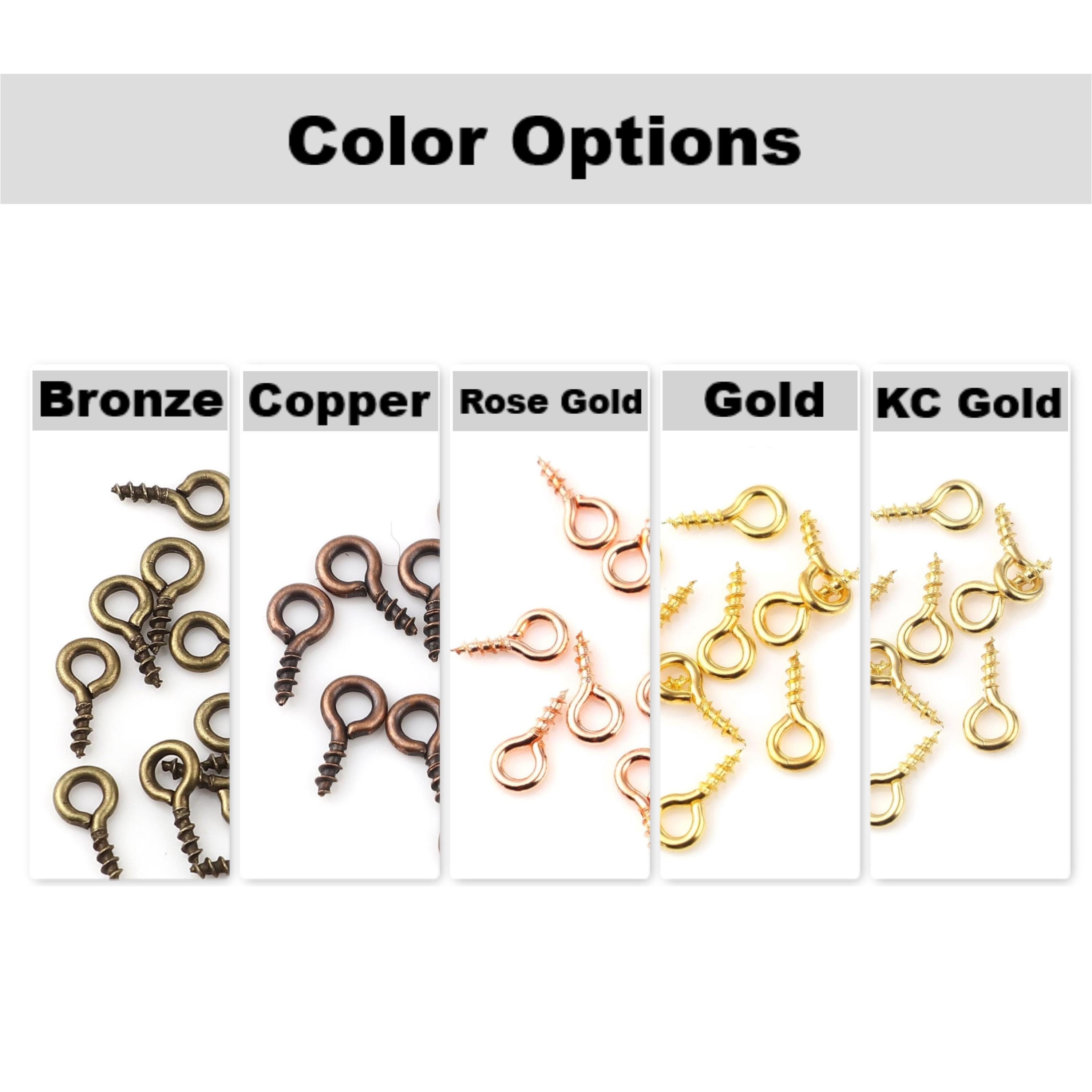 Tiny Screw Eyepin Mini Threaded Eye Pin Bails for Jewelry Making ...