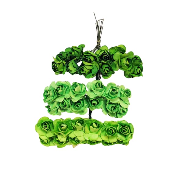 Green Paper Flowers - Etsy