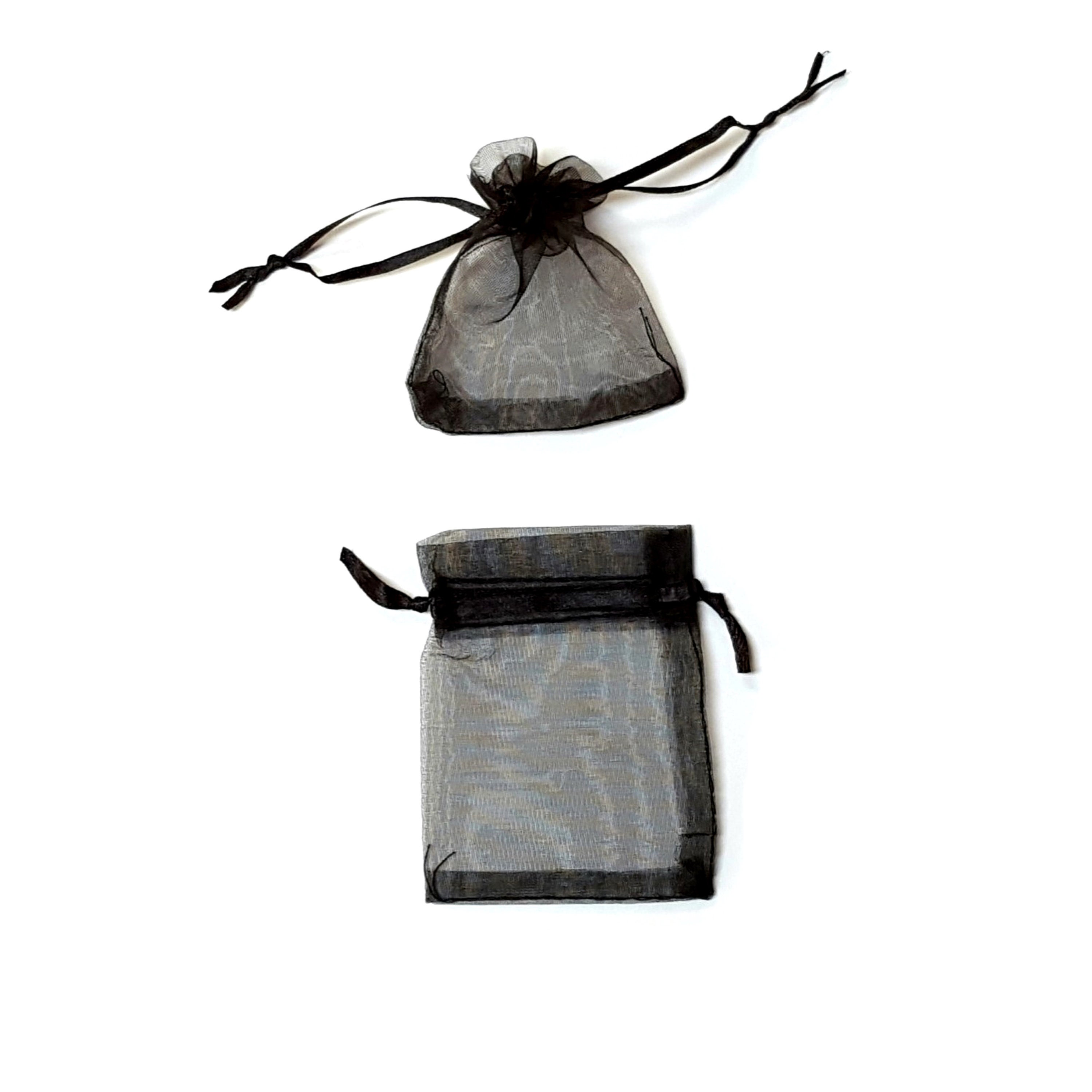 Black Organza Mini Favor Bags With Drawstring, Wedding Favor Bags ...