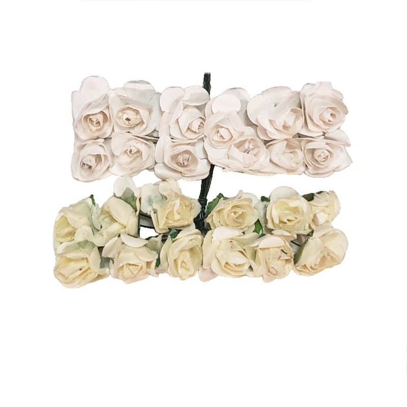 Ivory Paper Flowers - Etsy
