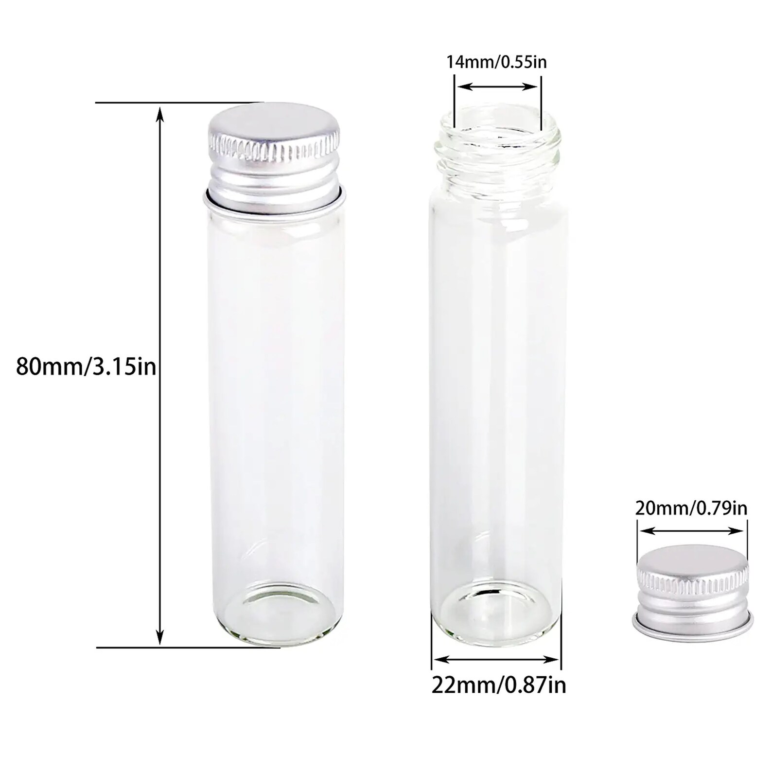 20ml Glass Jar With Screw Lid Apothecary Glass Jar Container With Screw ...