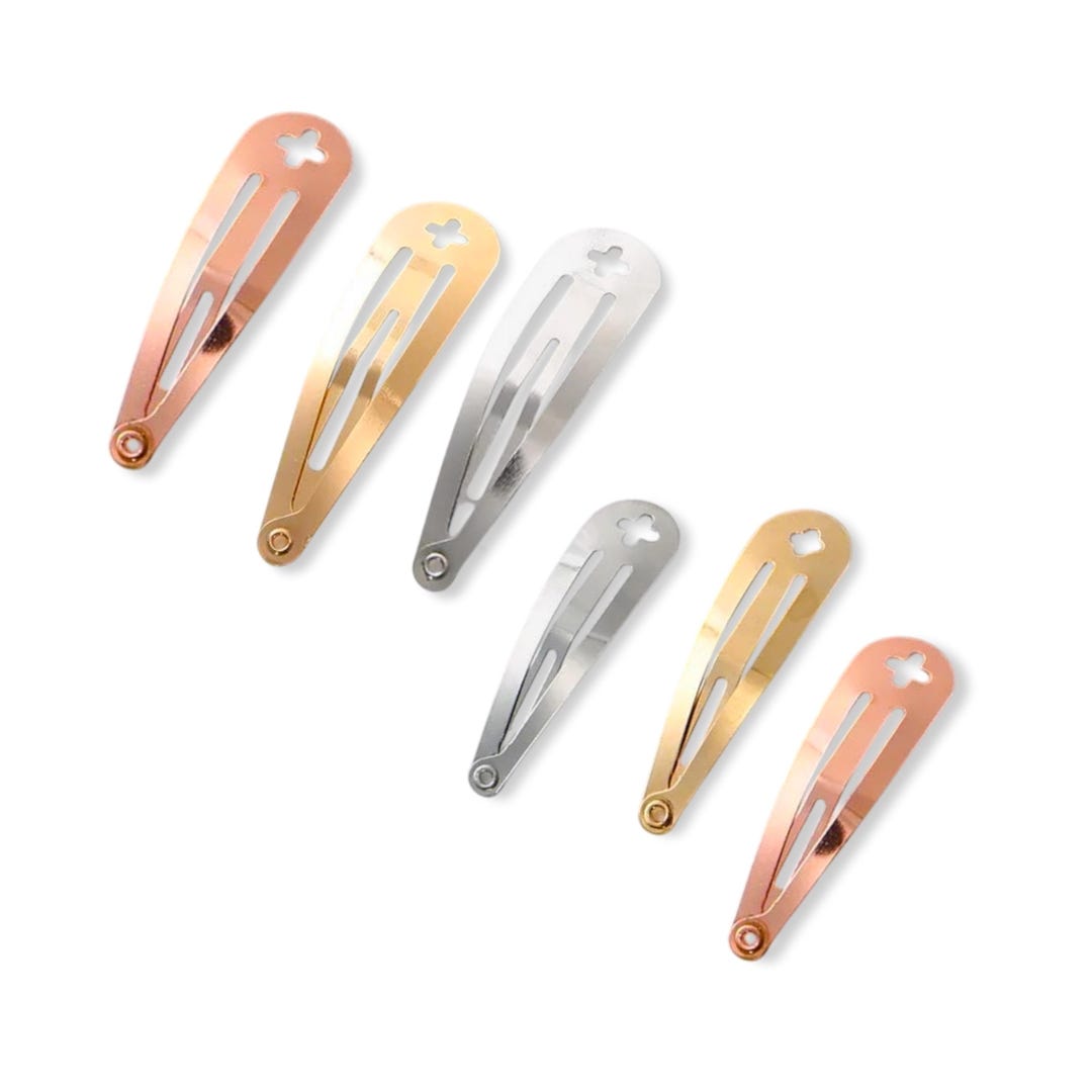 2 Inch Metal Snap Clips With Hole 1 Inch Metal Clips for DIY Crafts, 1 ...