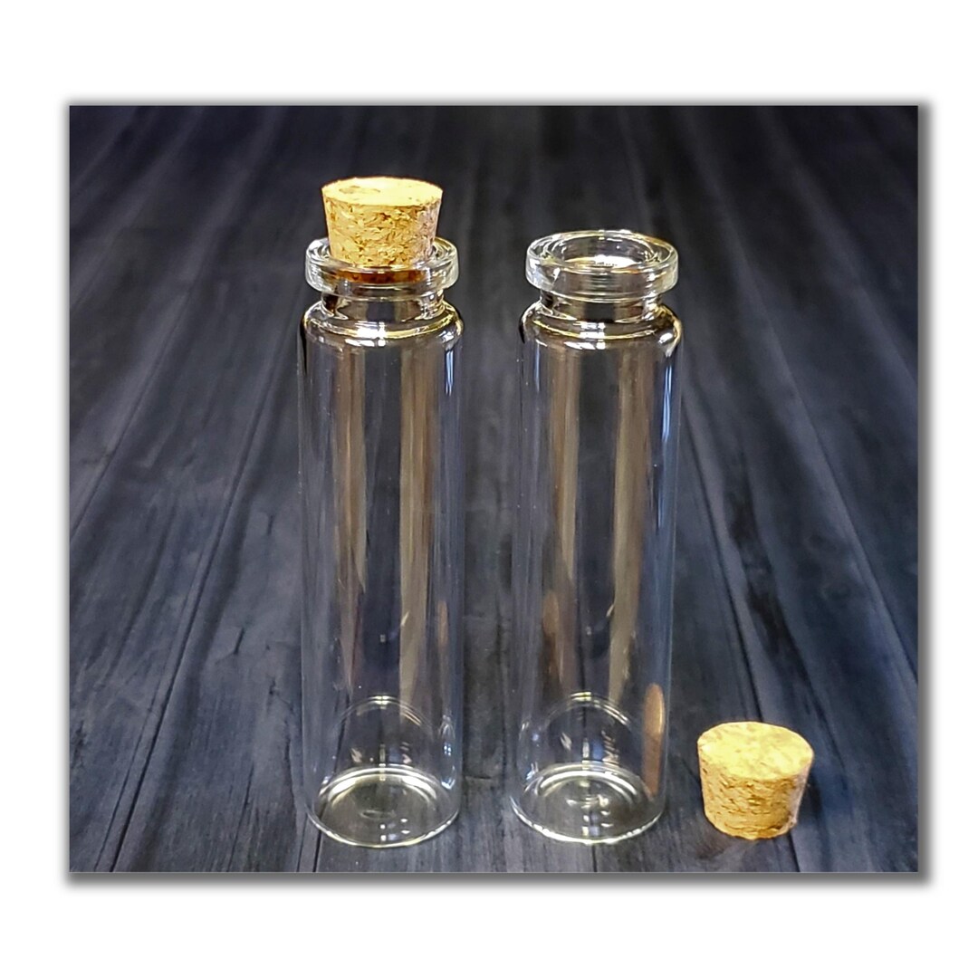 Small Glass Bottles With Cork 20ml Storage Glass Containers, Mini Glass ...