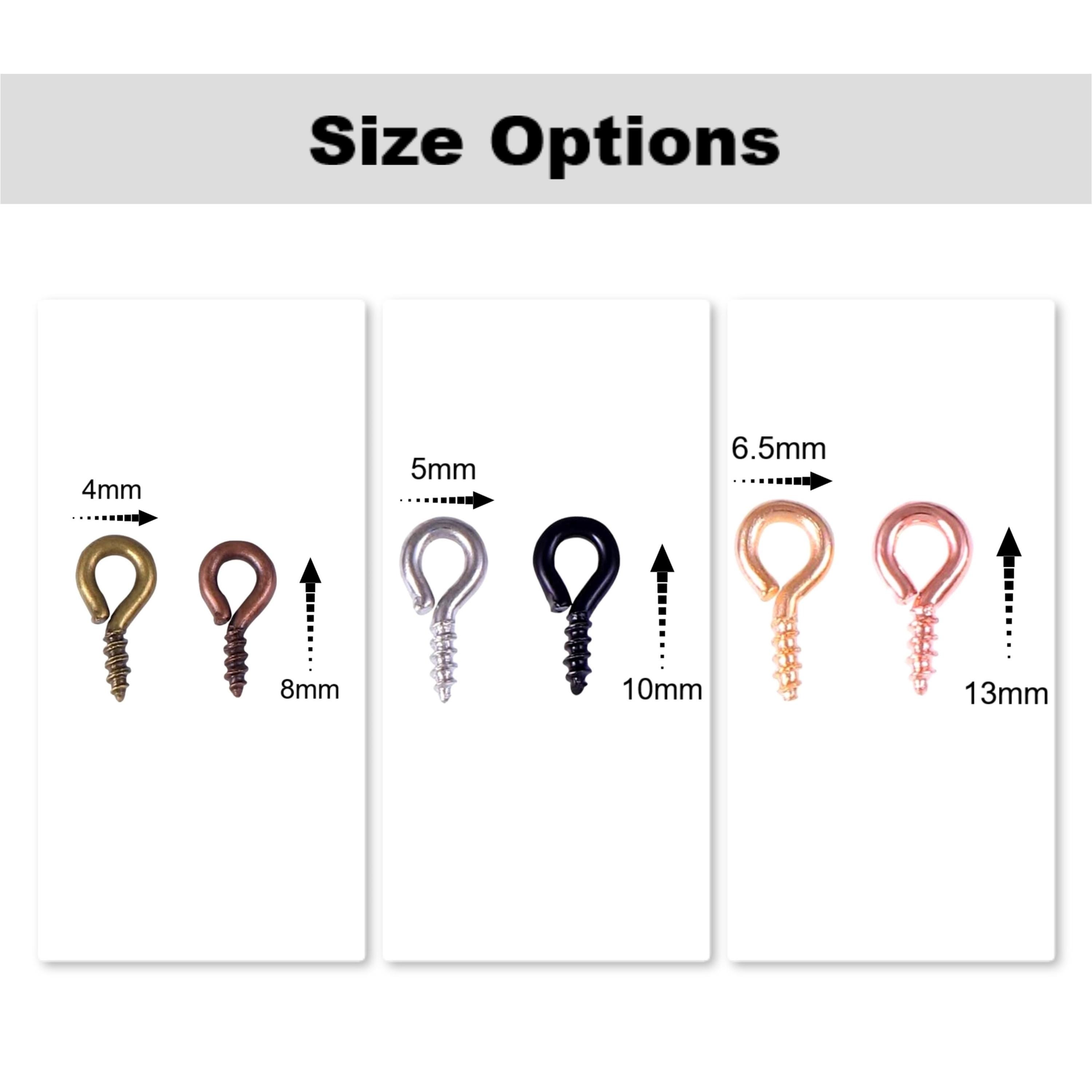 Tiny Screw Eyepin Mini Threaded Eye Pin Bails for Jewelry Making ...