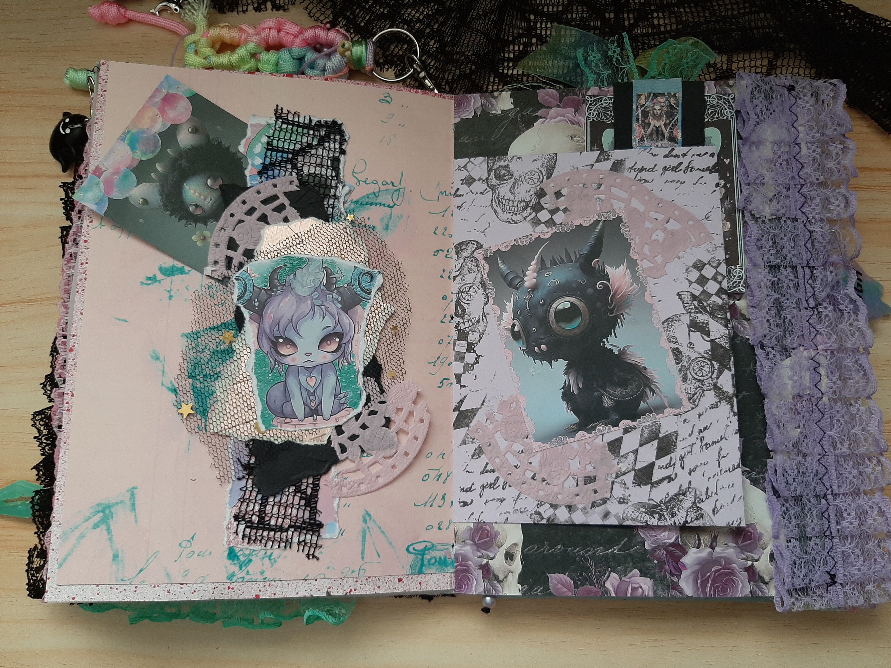 Pastel Goth Junk Journal 3 - Etsy
