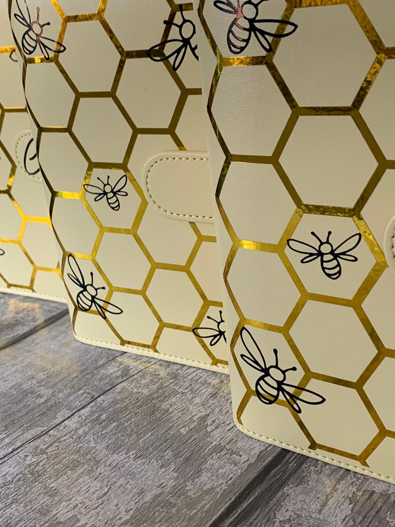 Bee Themed Personalised Savings Binder/budget Planner/money Wallet ...