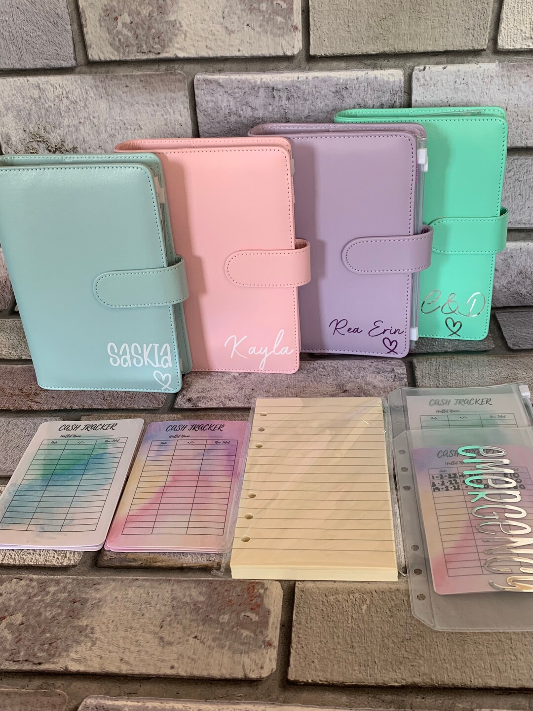 Budget Binder Starter Set With 5 Cash Wallets/ Budget Planner/financial ...