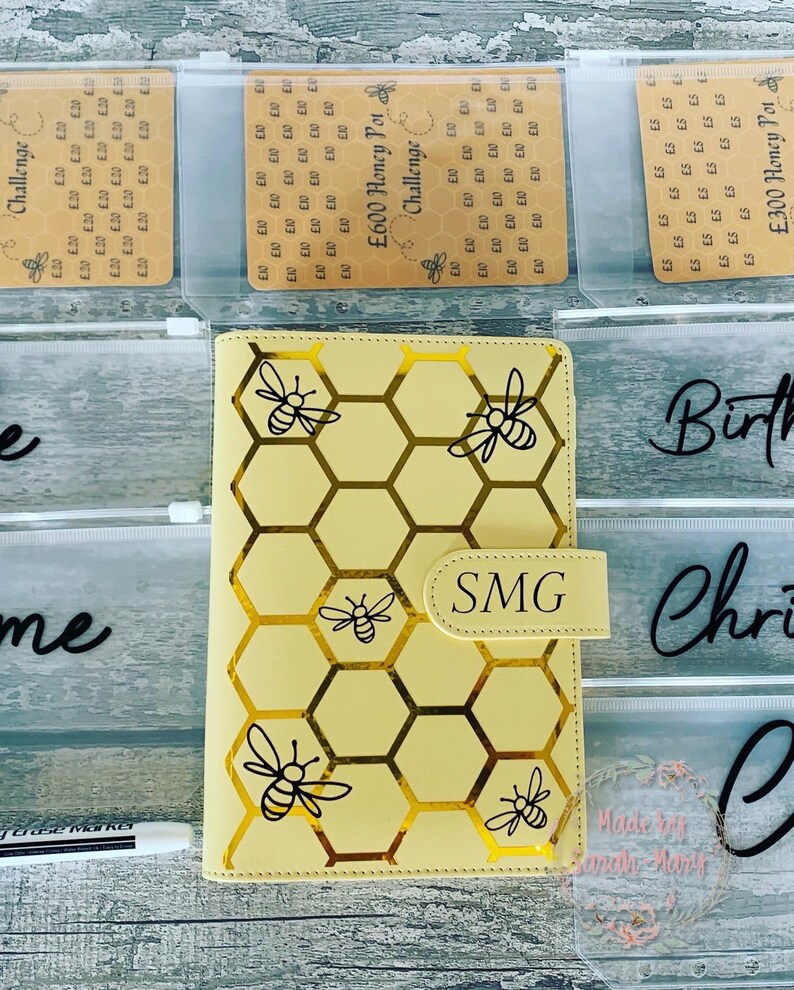 Bee Themed Personalised Savings Binder/budget Planner/money | Etsy