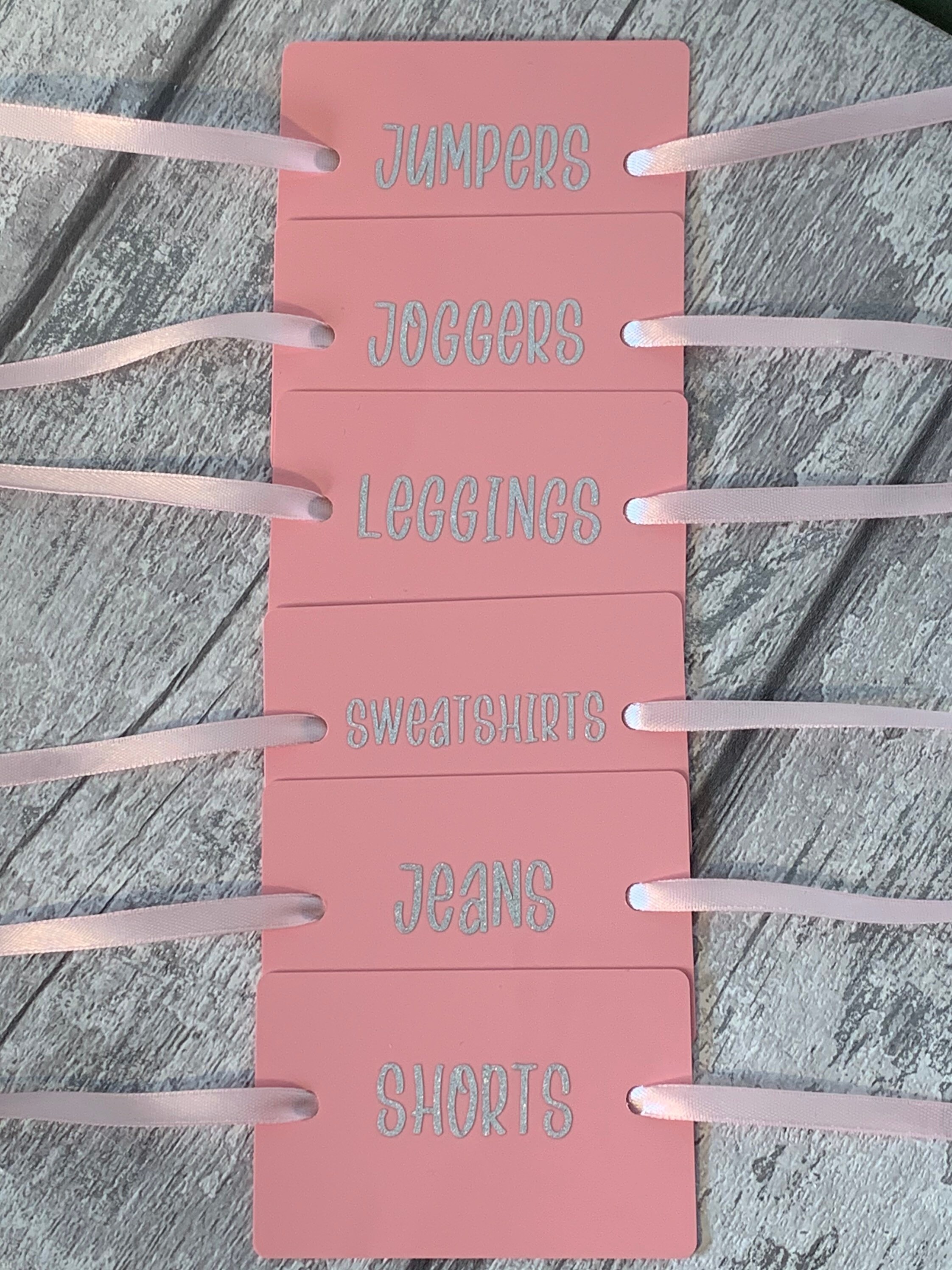 Personalised Loop Tags Home Basket Organisation Hanging | Etsy