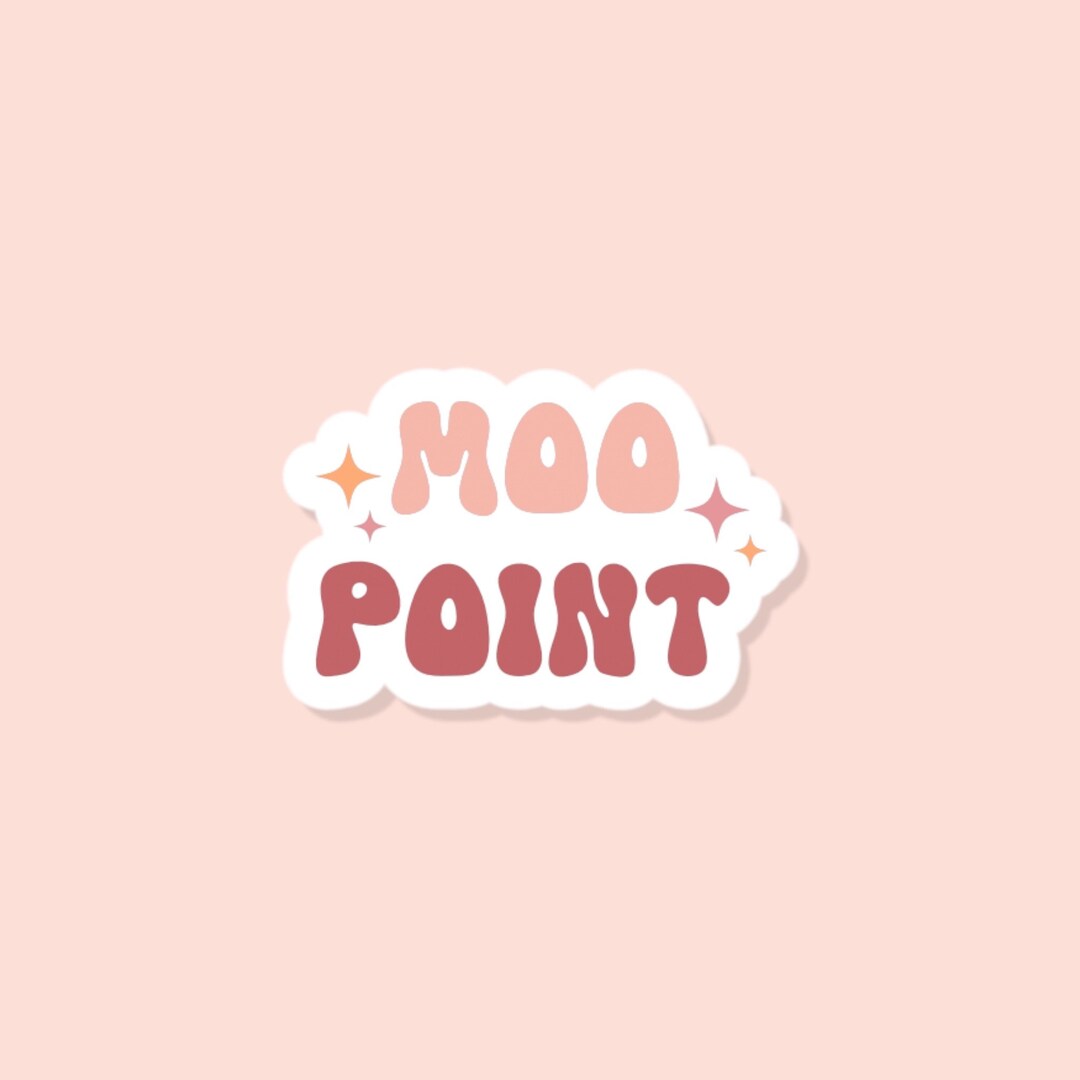 FRIENDS Moo Point Sticker - Etsy