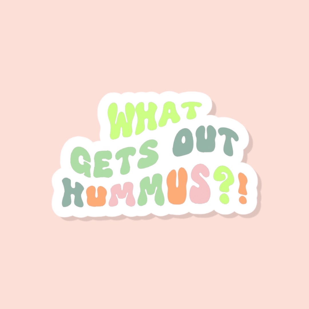 FRIENDS What Gets Out Hummus Sticker | Waterproof Laptop Decal - Etsy