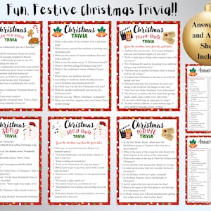 Printable Christmas Quiz Sheets, Christmas Trivia, Printable Christmas ...