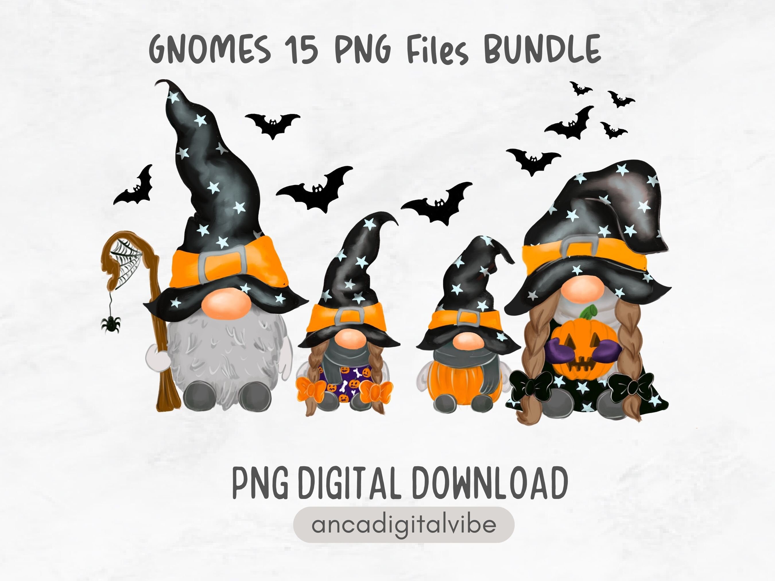 Spooky Gnome Bundle Png Halloween Gnome Halloween Ffamily - Etsy