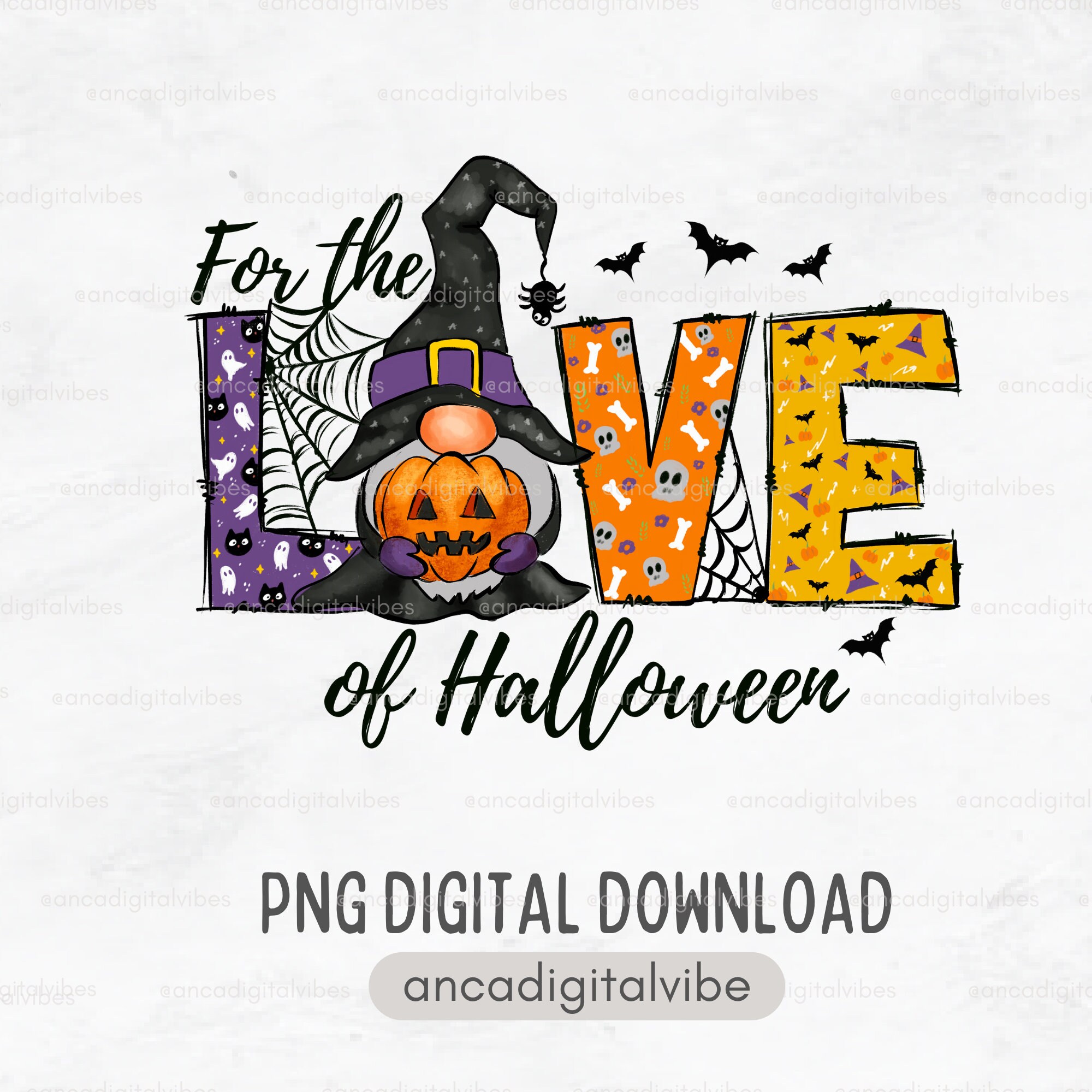 For the Love of Halloween Png Halloween Clipart Halloween - Etsy