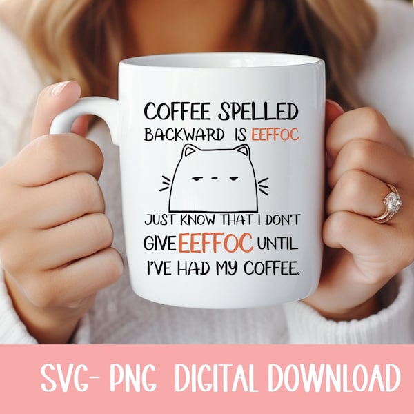 Coffee Spelled Backwards Eeffoc Svg - Etsy