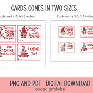 Gnome Printable Valentine Cards, Printable Valentine Card, My Favorite ...