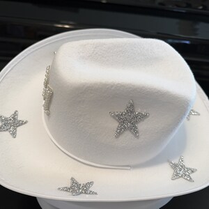 Rhinestone Star Cowboy Hat ,cowgirl Hat, Rodeo Hat, Festival Hat ...