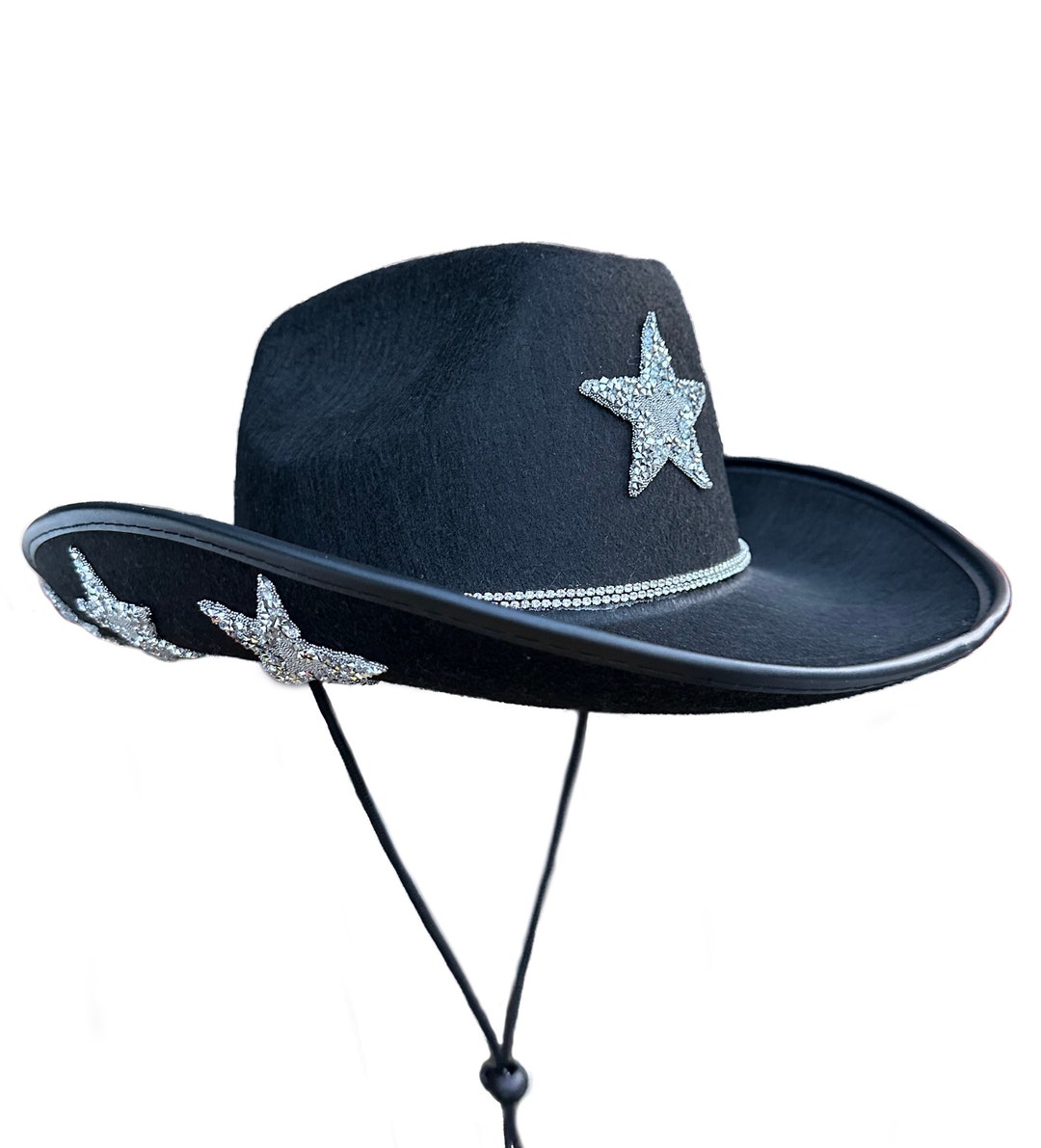 Superstar Cowboy Hat With Rhinestone Hat Band - Etsy