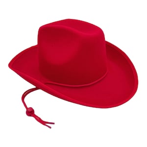 Red Cowboy Hat Western Cowgirl Hat Nashville Concert Party Christmas ...