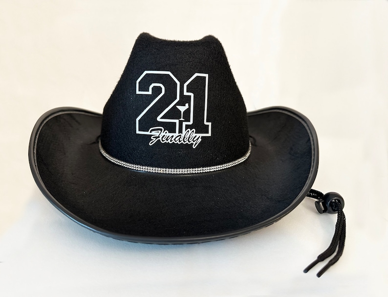Finally 21 Cowgirl Hat, 21st Birthday Cowboy Hat, Customizable. - Etsy