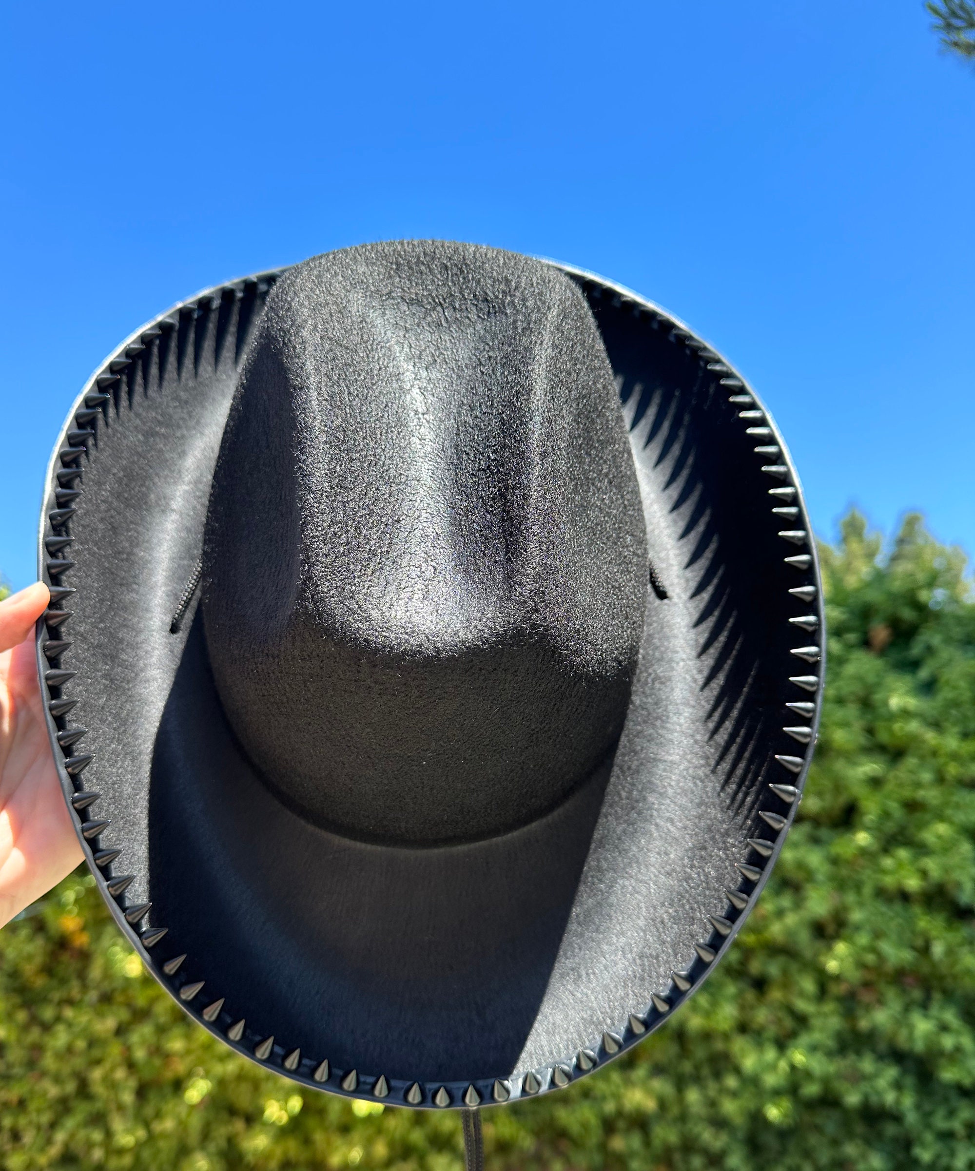 Spike Studded Cowboy Hat | Cowgirl Hat | Western Hat | Punk Hat | Funky ...