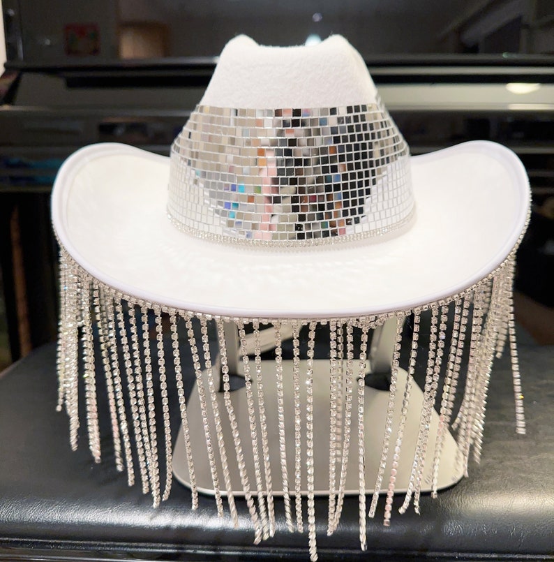 Disco Cowboy Hat Nashville Bachelorette Party Bach Party - Etsy