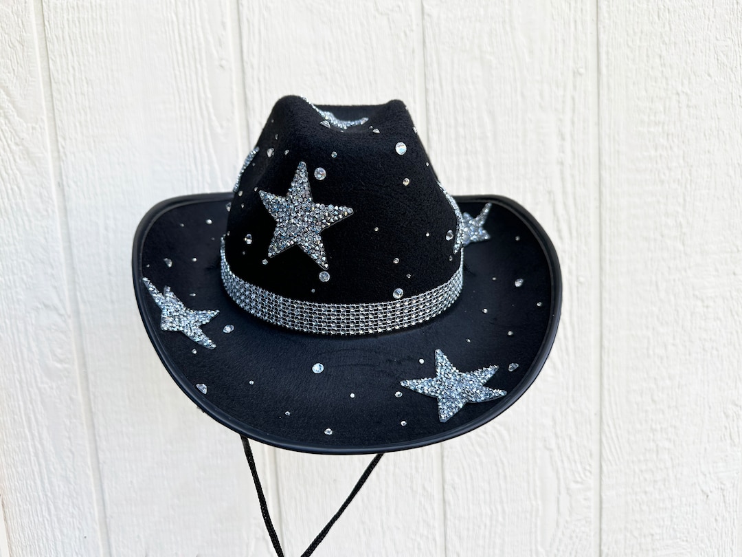 Galaxy Rhinestone Cowboy Hat, Super Star Cowgirl Hat, Unisex Western ...