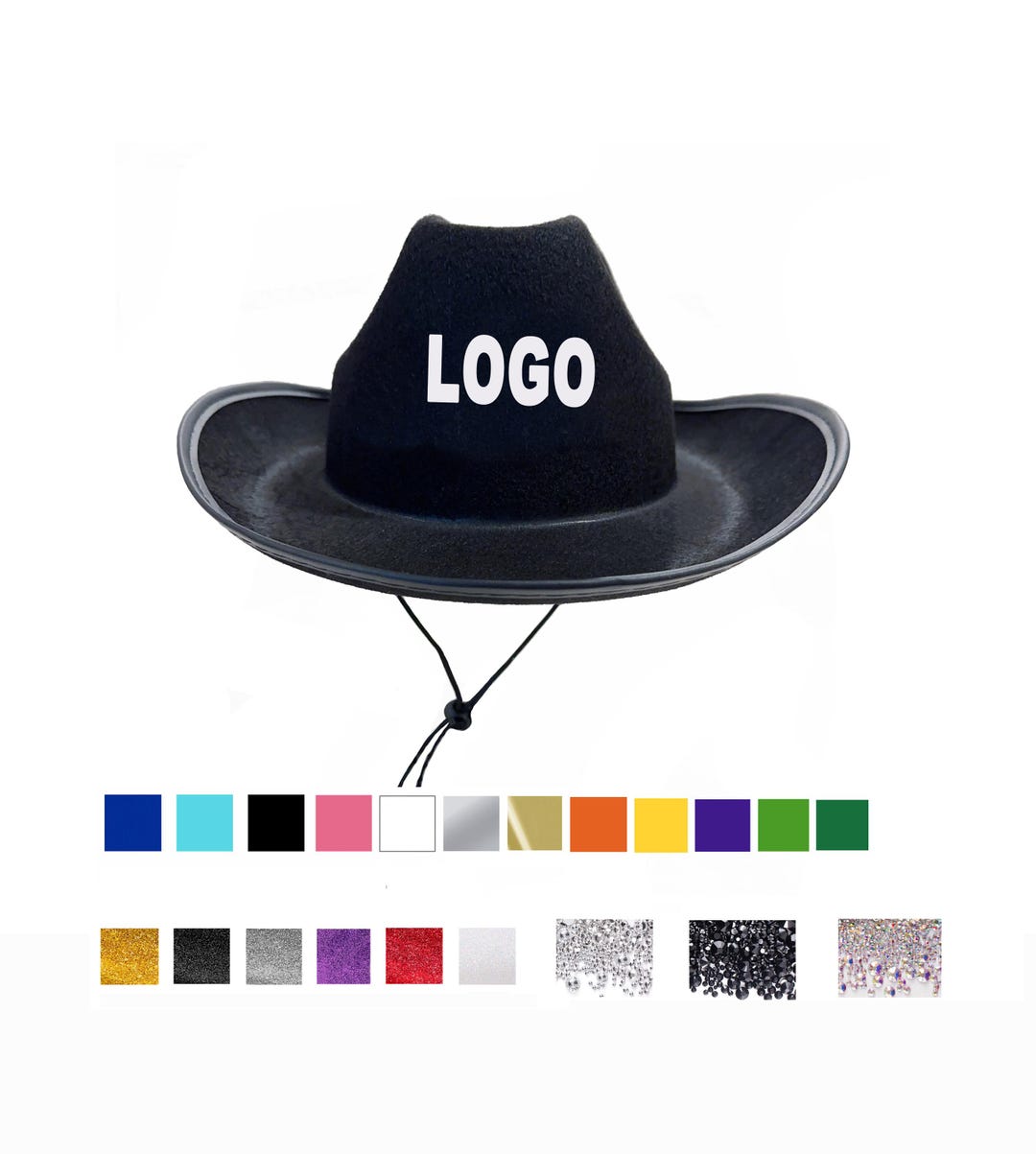 Custom Cowboy Hat With Personalized Logo | Western Style Hat | Unique ...