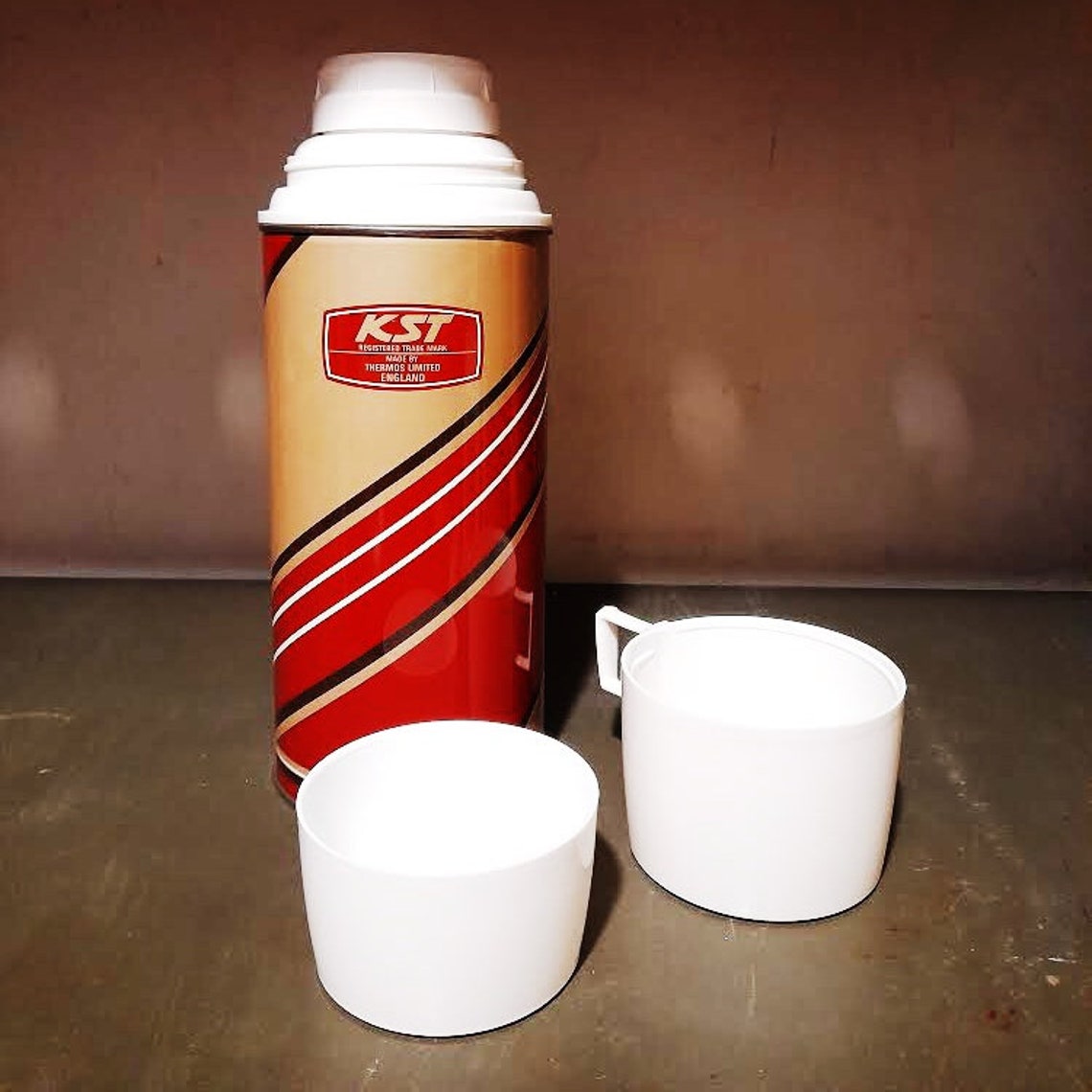 Vintage Thermos to Travel, Tea or Coffe Thermos, Metal Thermos, Coffe ...