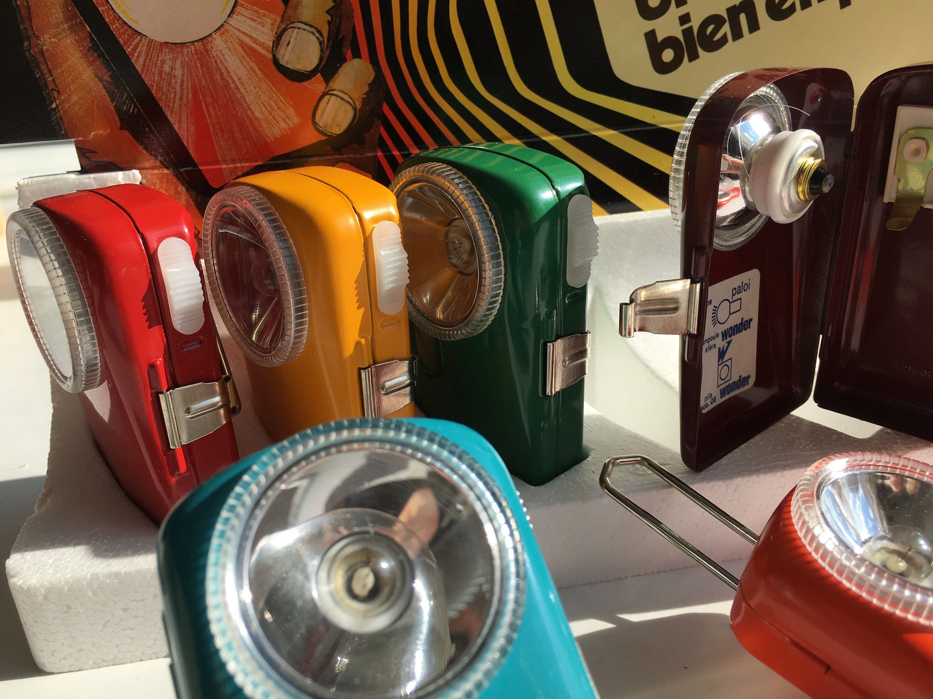 Display Vintage WONDER Flashlight, Army Military Flashlight, PALOI ...