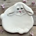 Ceramic Bunny Rabbit Dish, Bunny Teabag Holder, Bunny Spoon Rest. Bunny ...