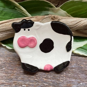 Cow Tea Bag Holder, Cow Spoon Rest, Cow Ring Dish, Cow Coffee Spoon ...