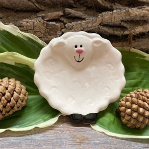 Sheep or Lamb Spoon Rest, Sheep Teabag Rest, Sheep Ring Dish, Sheep ...