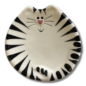 Ceramic Tiger Cat Dishes Can Be a Tea Bag Holder, Spoon Rest or Soap ...