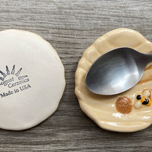 Beehive Dish. Ceramic Beehive Teabag Holder, Coffee Spoon Rest, Ring ...