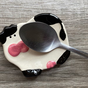 Cow Tea Bag Holder, Cow Spoon Rest, Cow Ring Dish, Cow Coffee Spoon ...