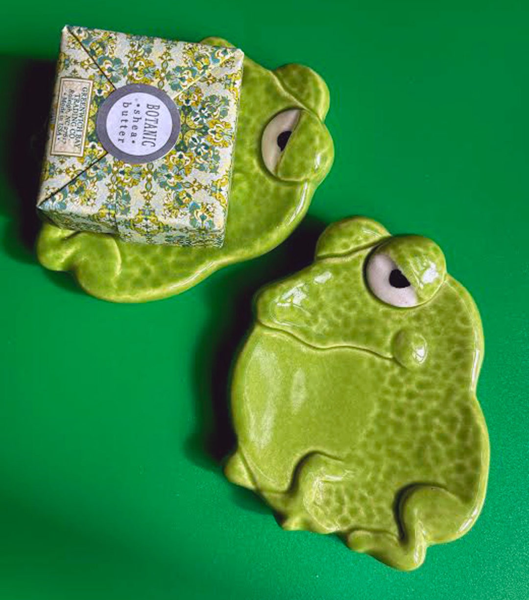 Ceramic Frog Dish, Handmade Frog Spoon Rest for the Kitchen, Frog Tea ...