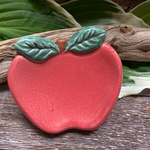 Apple Spoon Rest, Tea Bag Holder, Paper Clip Dish for Teacher. End of ...